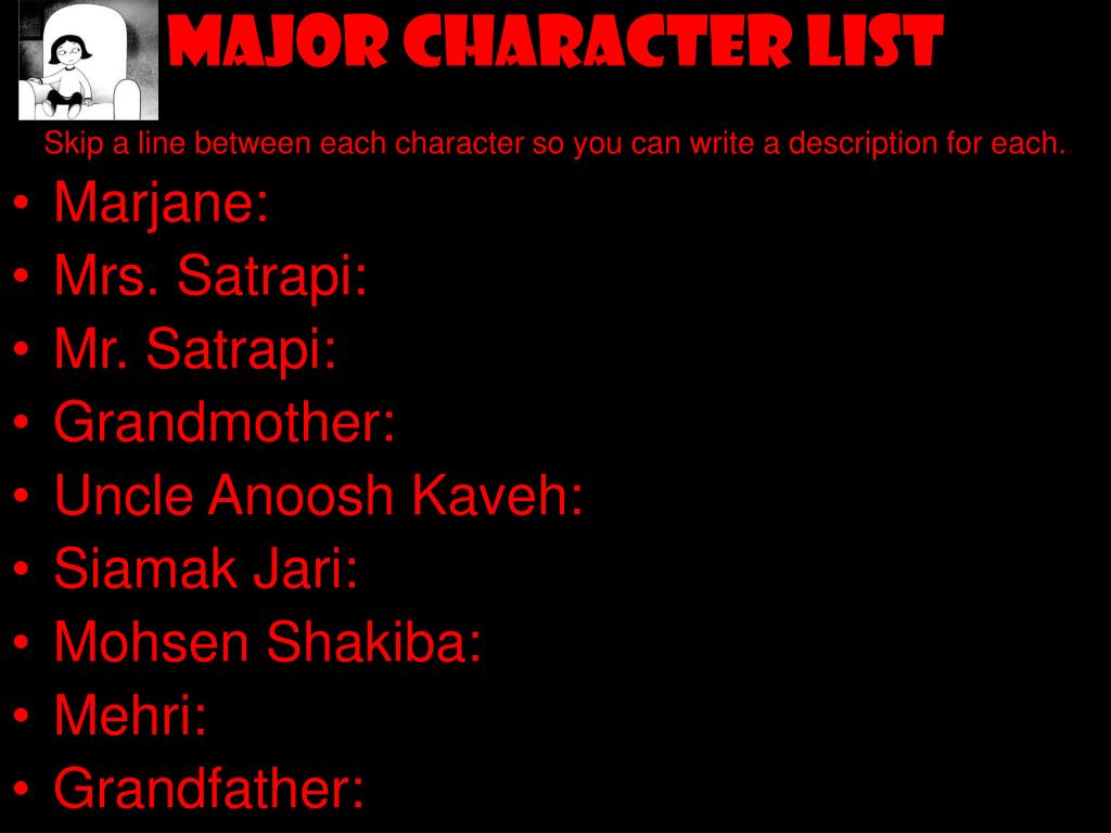 PPT - Unit One Persepolis The Story of A Childhood By Marjane Satrapi ...