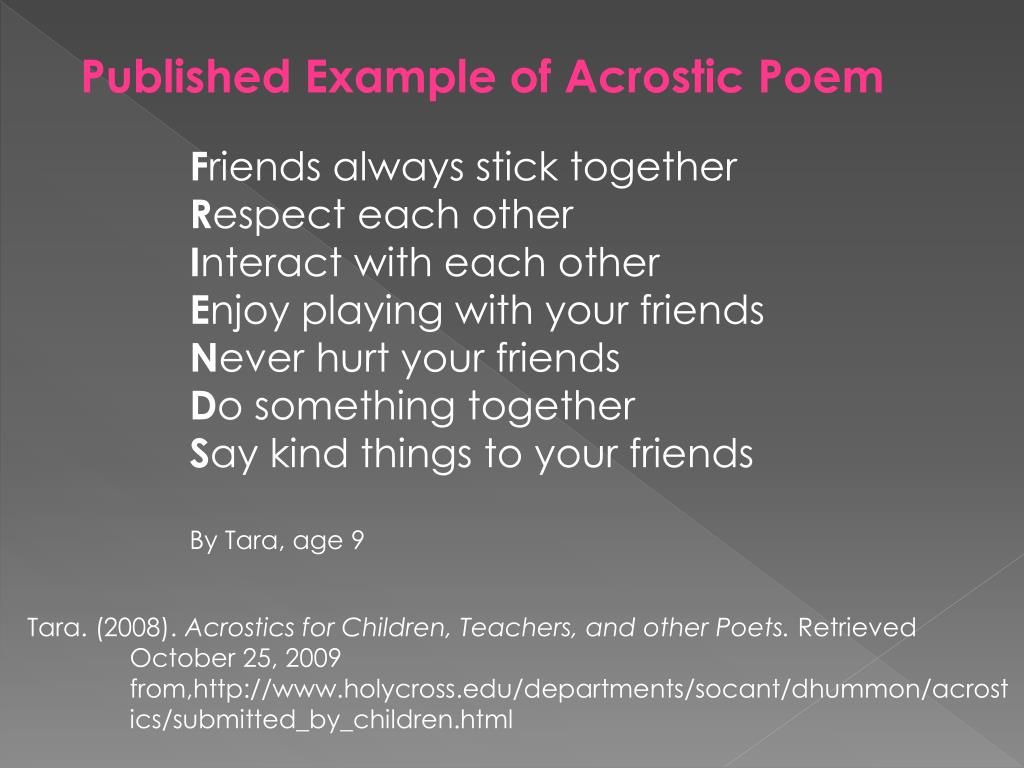 PPT - Acrostic Poems By: Kristin Truitt & Ashley Hiott ECED 4300A Dr ...