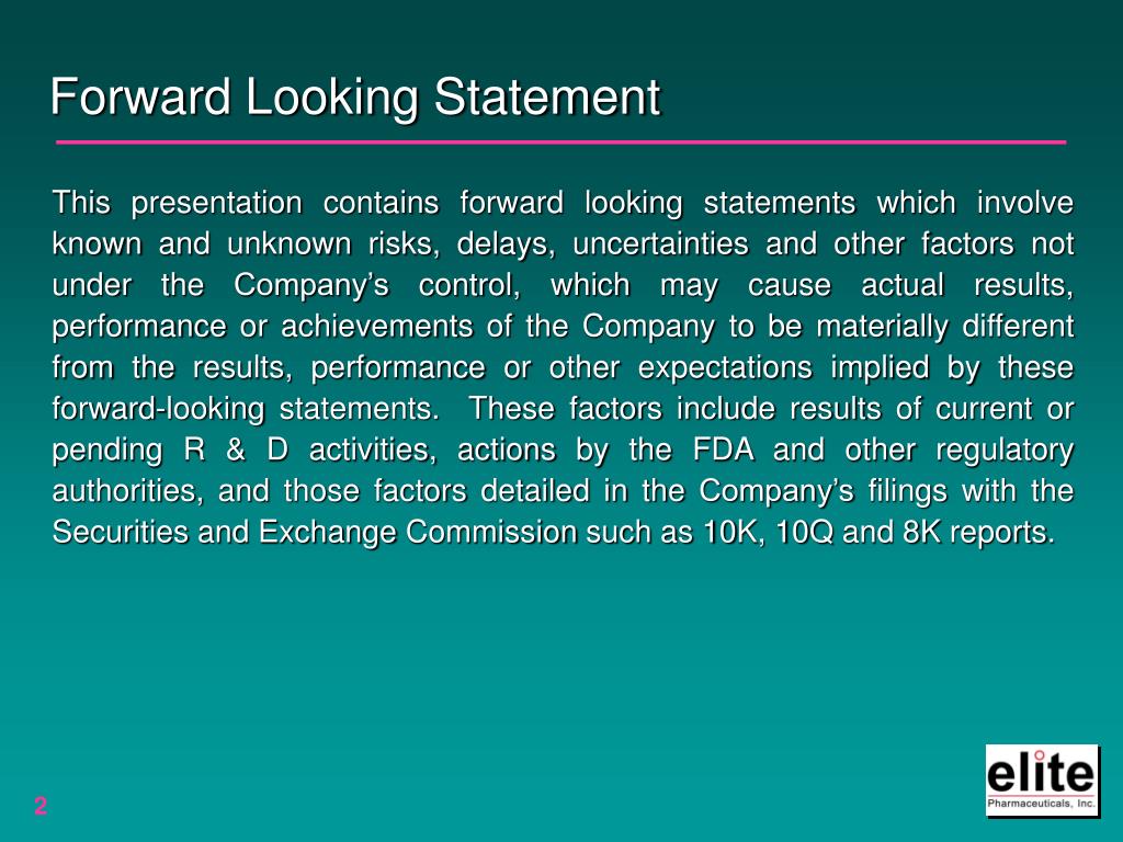 PPT - Elite Pharmaceuticals, Inc. PowerPoint Presentation, free ...