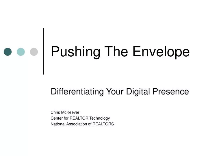 PPT - Pushing The Envelope PowerPoint Presentation, free download - ID ...