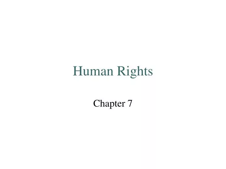 PPT - Human Rights PowerPoint Presentation, free download - ID:1800426