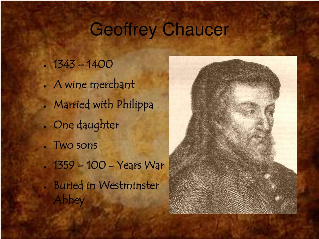 PPT - Geoffrey Chaucer & The Canterbury Tales PowerPoint Presentation ...