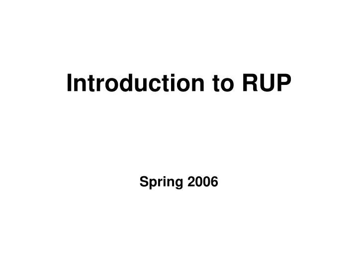 PPT - Introduction to RUP PowerPoint Presentation, free download - ID ...