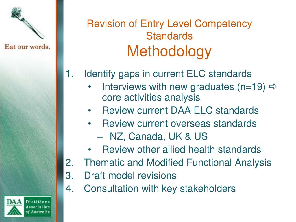 PPT - Australian Dietetics Council and National Competency Standards ...