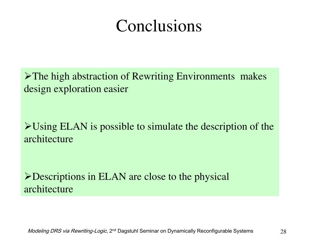 Ppt Modeling Dynamically Reconfigurable Systems Via Rewriting Logic Modeling And Simulation