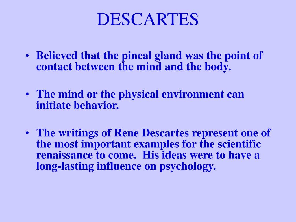 PPT - RENE DESCARTES (1596-1650) PowerPoint Presentation, free download ...
