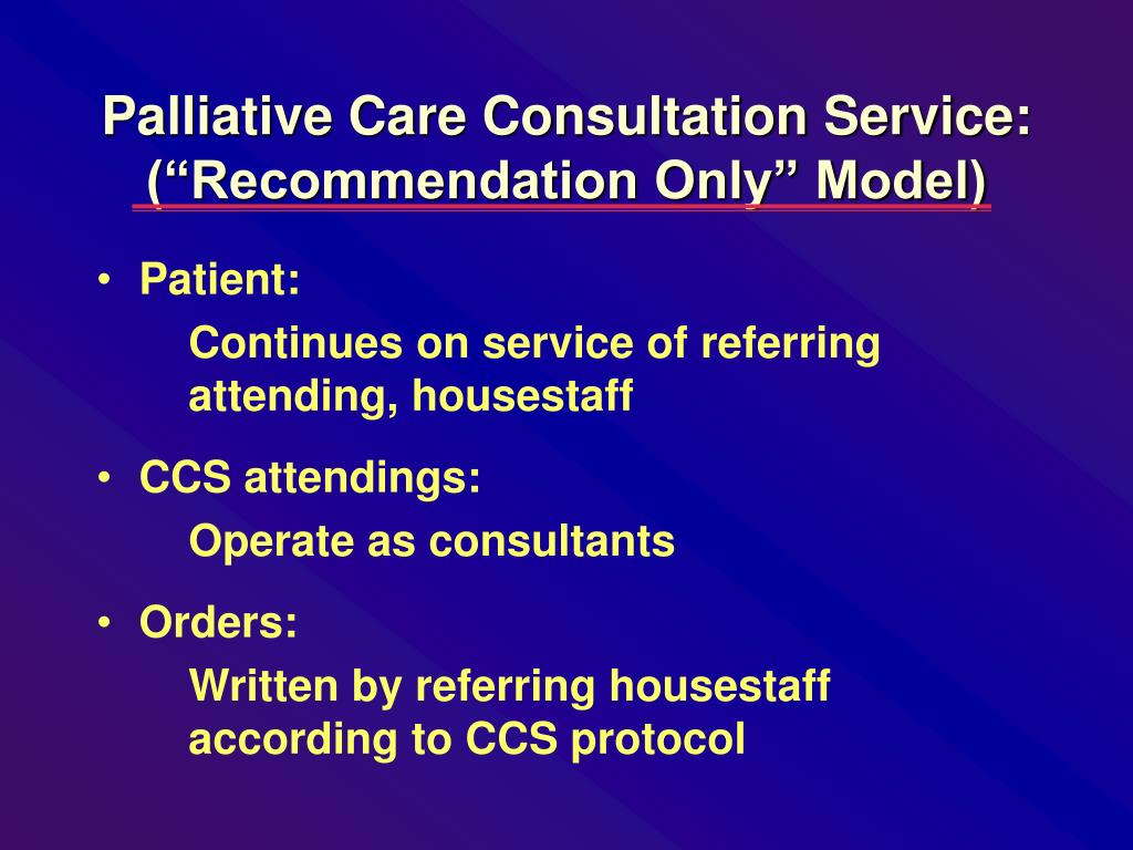 PPT - Establishing a Palliative Care Unit: The UCSF Comfort Care Suites ...
