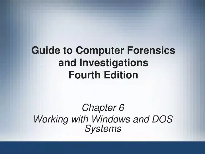 PPT - Guide to Computer Forensics and Investigations Fourth Edition PowerPoint Presentation - ID ...