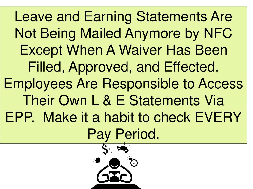 PPT - Employee review of Leave and Earning Statement to verify accuracy ...