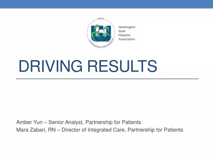 PPT - Driving results PowerPoint Presentation, free download - ID:1801923