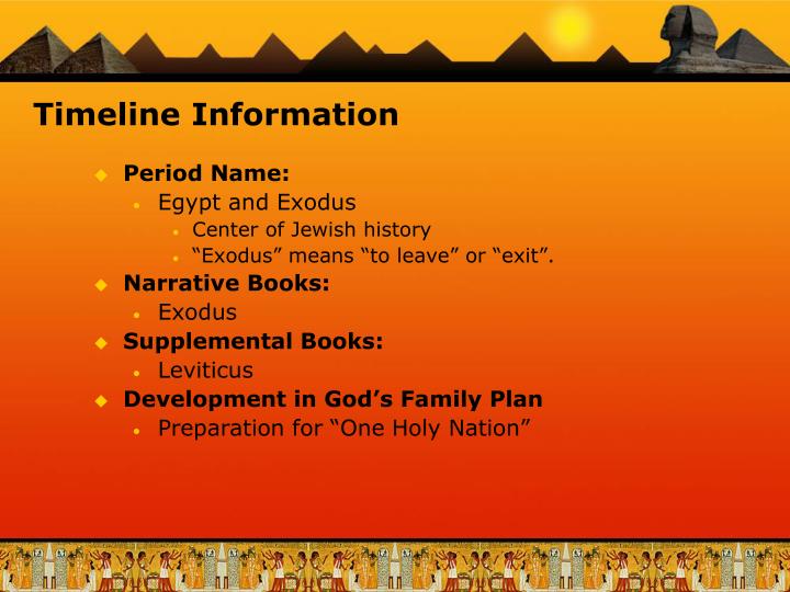 PPT - Egypt and Exodus – Part I PowerPoint Presentation - ID:1802025