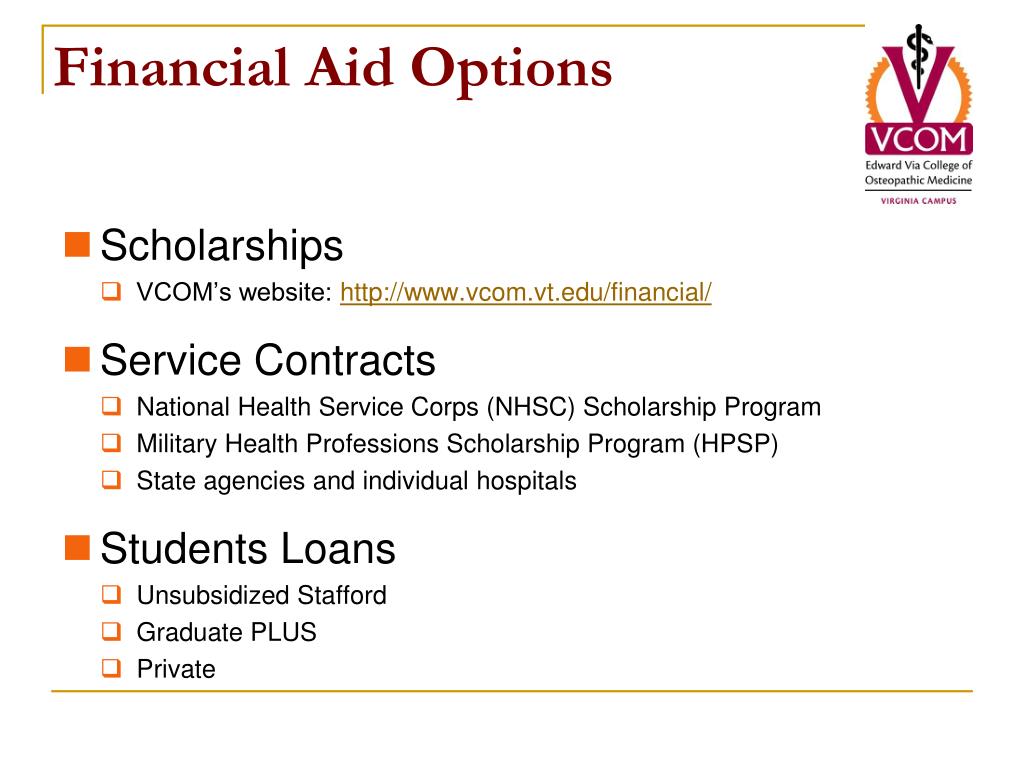PPT - Navigating Medical School Financial Aid: Loans, Scholarships, and ...