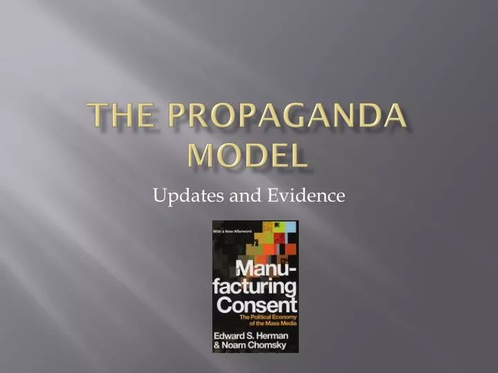 PPT - The Propaganda Model PowerPoint Presentation, free download - ID ...