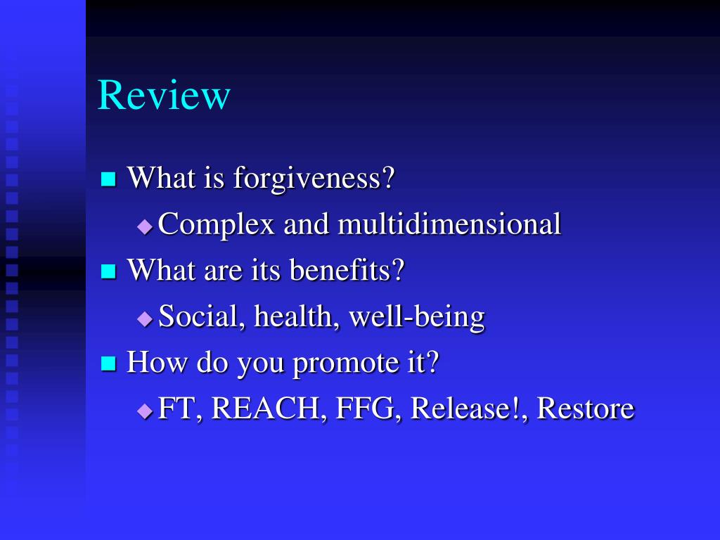 PPT - Understanding Forgiveness: Healing Mind, Body, and Spirit ...