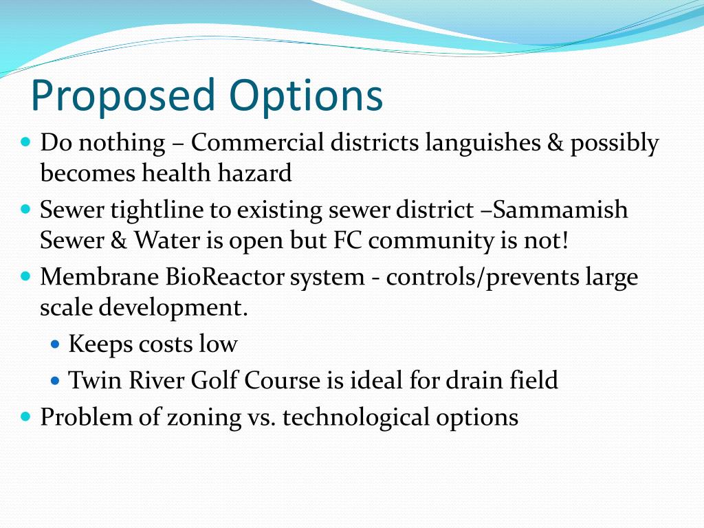 PPT - Fall City Wastewater Treatment Options PowerPoint Presentation ...