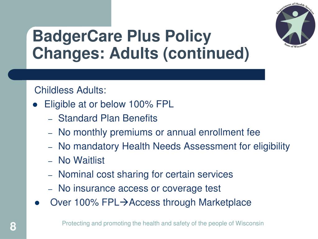 PPT - Health Care Options 2014 BadgerCare Plus & The Marketplace ...