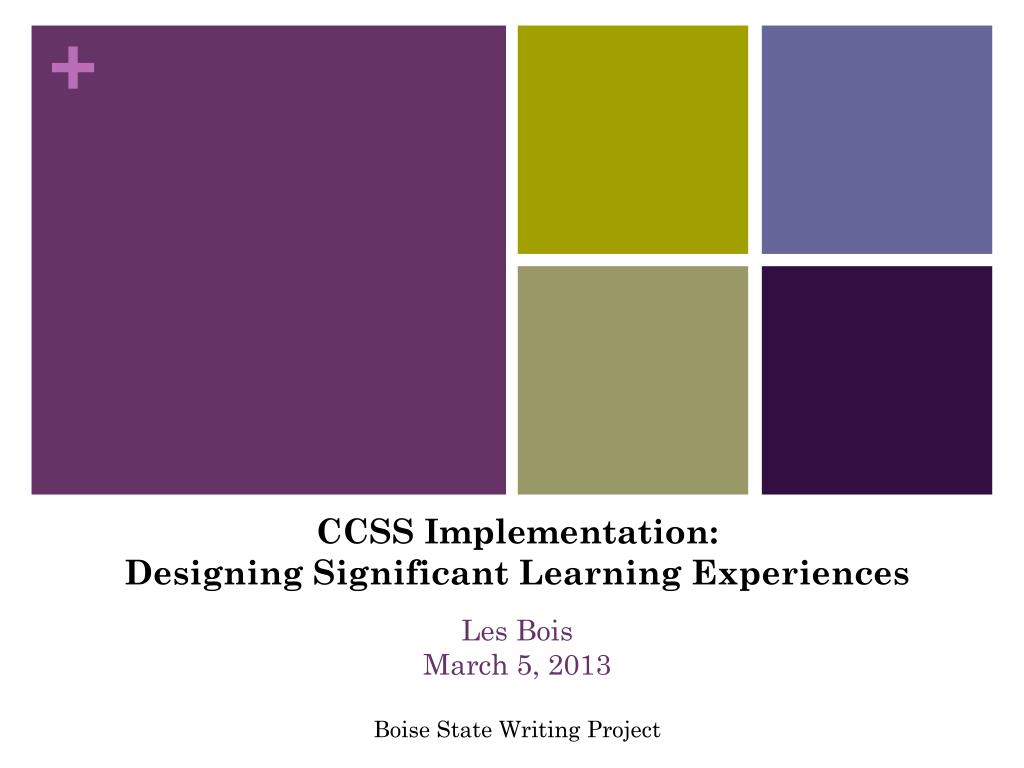 PPT - Designing significant learning experiences using inquiry ...