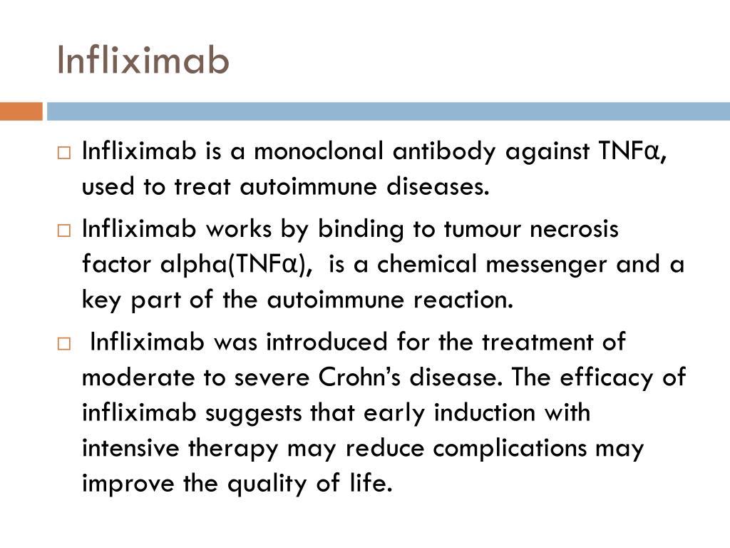 PPT - Efficacy of early treatment with infliximab in pediatric Crohn’s ...