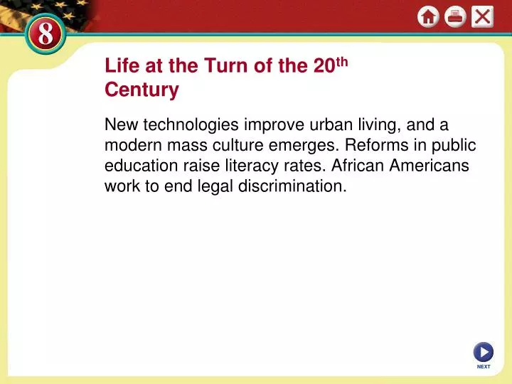 PPT - Life at the Turn of the 20 th Century PowerPoint Presentation ...