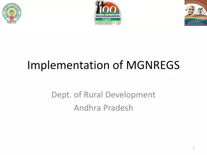 PPT - Implementation of MGNREGS PowerPoint Presentation, free download ...