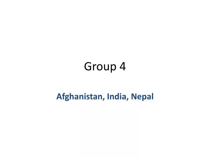 PPT - Group 4 PowerPoint Presentation, free download - ID:1803769