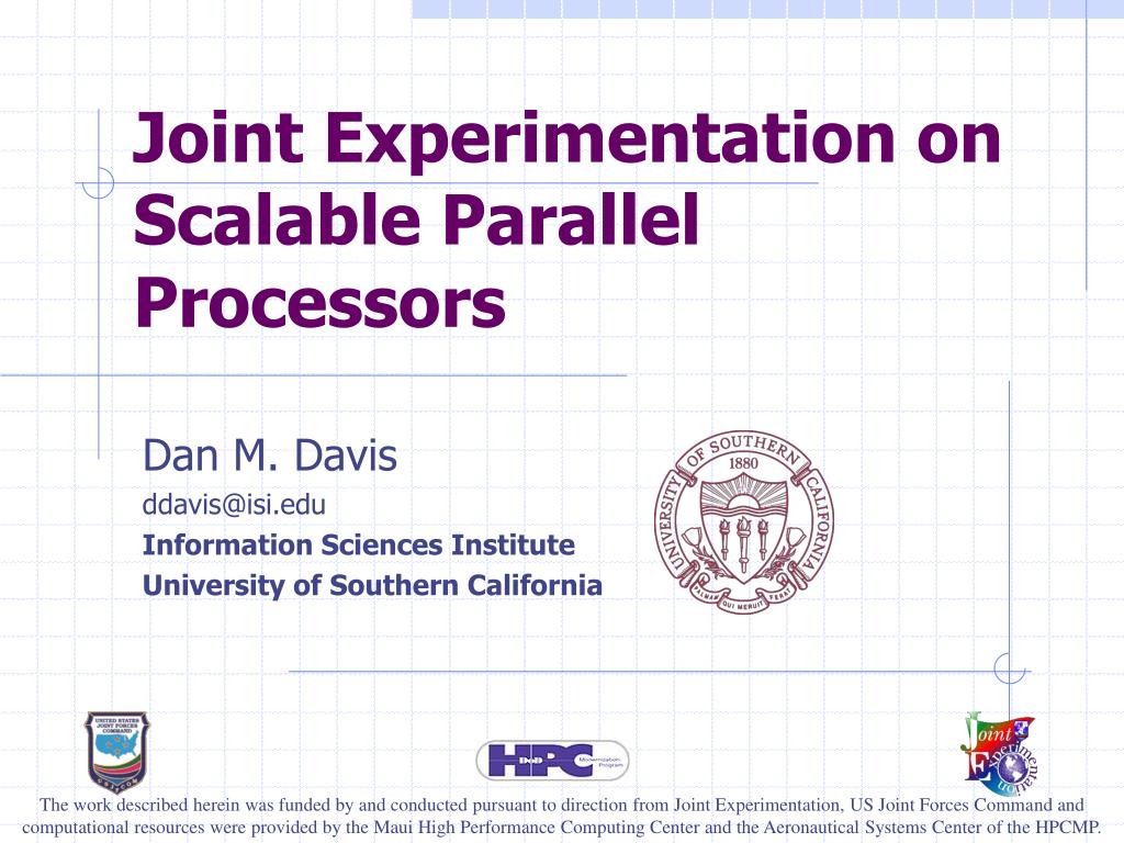PPT - Joint Experimentation on Scalable Parallel Processors PowerPoint ... PPT - Joint Experimentation on Scalable Parallel Processors PowerPoint ...