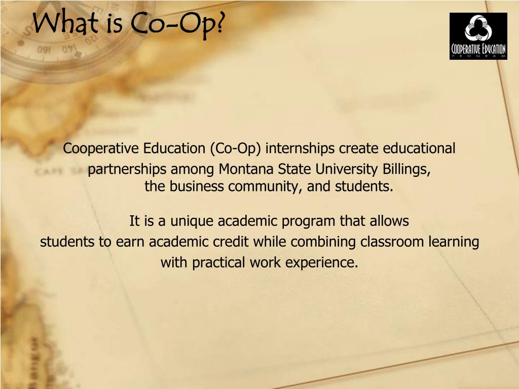 PPT - Co-Op Ed Internships for Rehabilitation Students PowerPoint ...