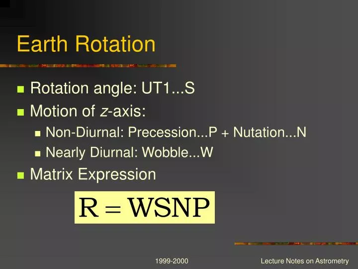 PPT - Earth Rotation PowerPoint Presentation, free download - ID:1804205