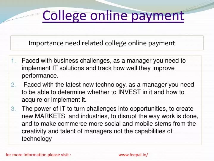 PPT - Significance of college online payment PowerPoint Presentation ...