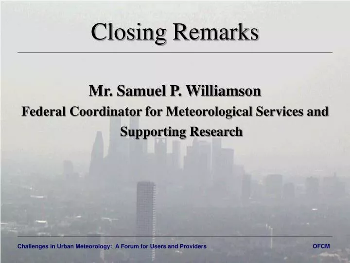 PPT - Closing Remarks PowerPoint Presentation, free download - ID:1805774