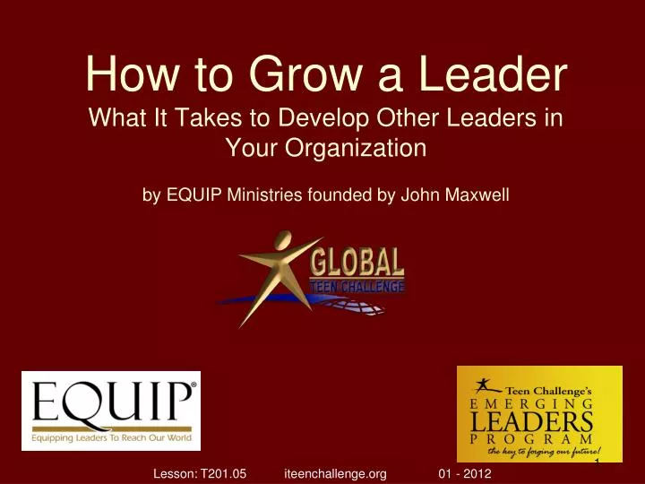 PPT - How to Grow a Leader What It Takes to Develop Other Leaders in ...