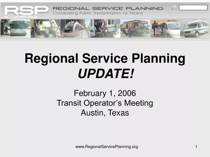 PPT - Regional Service Planning UPDATE! PowerPoint Presentation, free ...