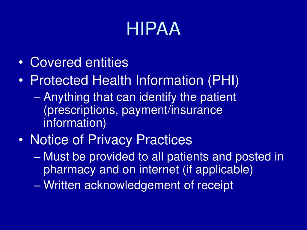 PPT - Federal Regulation of Pharmacy Practice PowerPoint Presentation ...