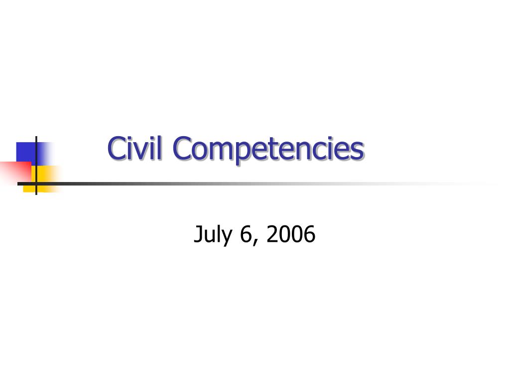 PPT - Civil Competencies PowerPoint Presentation, free download - ID ...