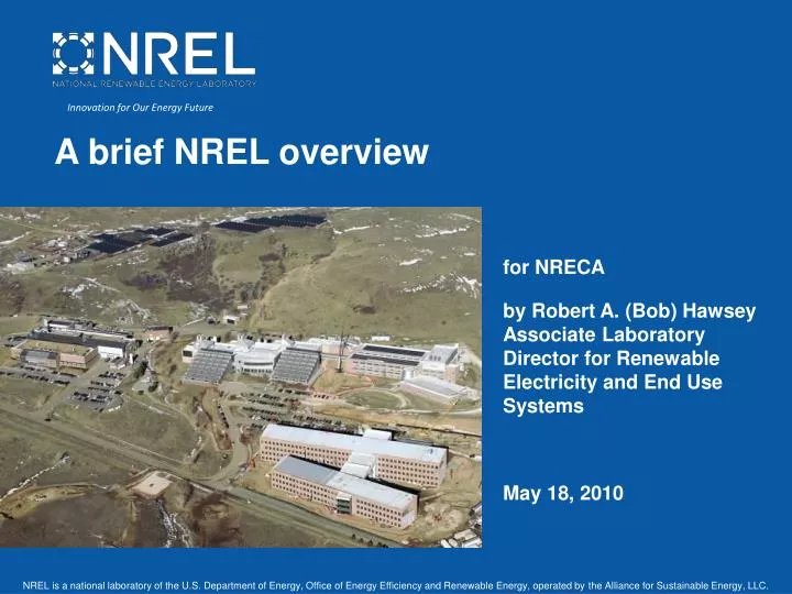 PPT - A brief NREL overview PowerPoint Presentation, free download - ID ...