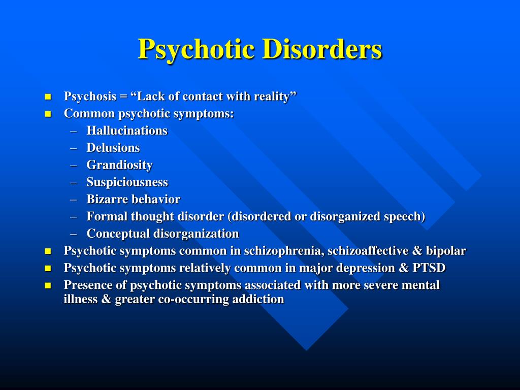 PPT - Research & Treatment of Persons with SUDS & Psychotic Disorders ...