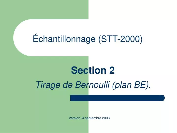 PPT - Échantillonnage (STT-2000) PowerPoint Presentation, free download ...