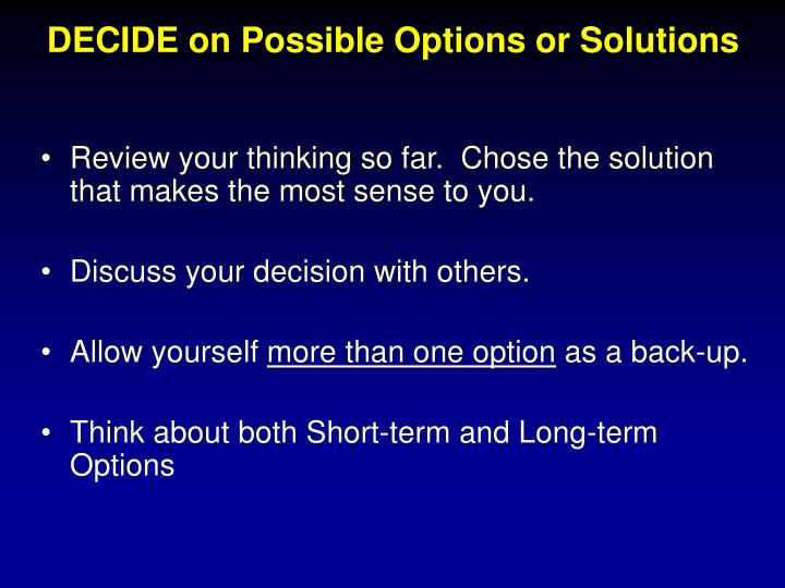 PPT - CAREER DECISION-MAKING PowerPoint Presentation - ID:1807686