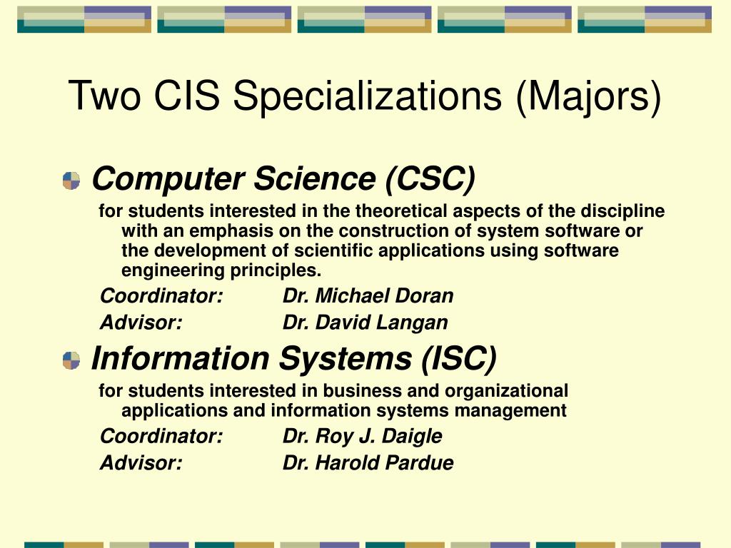 PPT - School of Computer and Information Sciences Graduate Studies ...