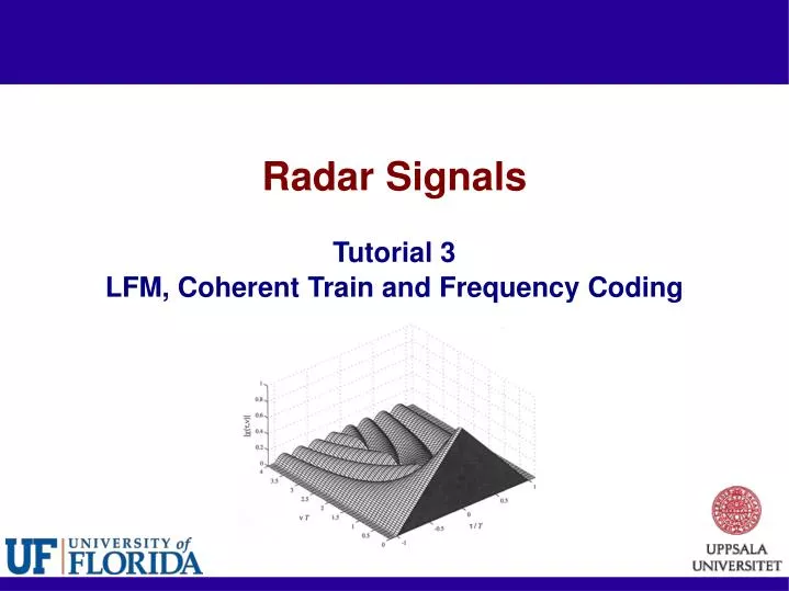 PPT - Radar Signals PowerPoint Presentation, free download - ID:1807882