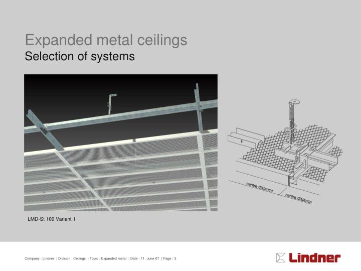 PPT - Lindner Metal Ceilings Expanded metal solutions PowerPoint ...
