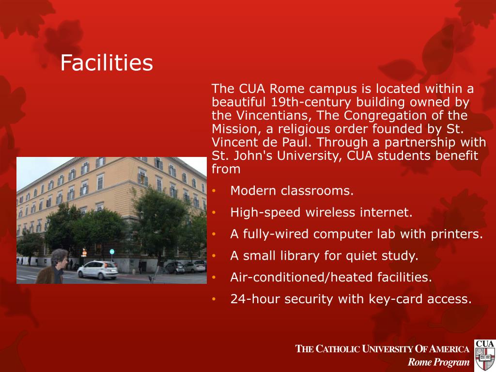 PPT - CUA Rome: A Semester in the Eternal City The Catholic University ...