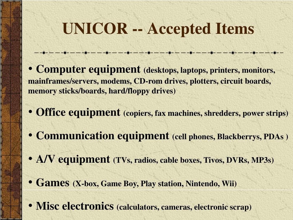 PPT - UNICOR Federal Prison Industries, Inc. PowerPoint Presentation ...