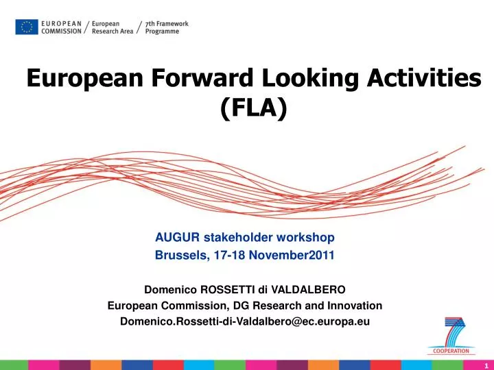 PPT - European Forward Looking Activities (FLA) PowerPoint Presentation ...