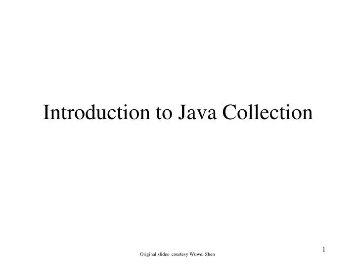 PPT - Introduction to Java Collection PowerPoint Presentation, free ...