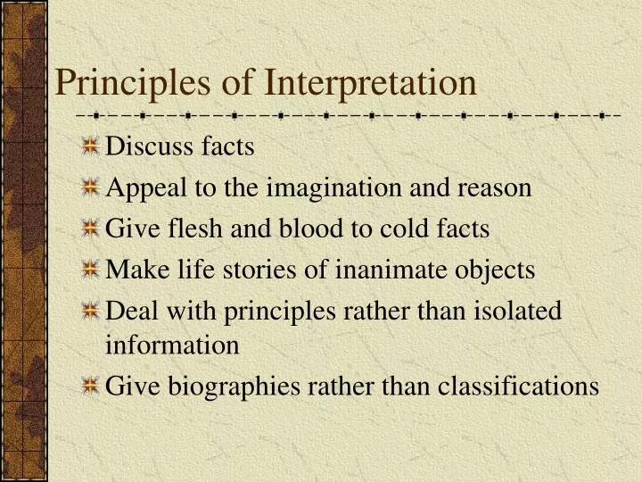 PPT - Principles of Interpretation PowerPoint Presentation, free ...