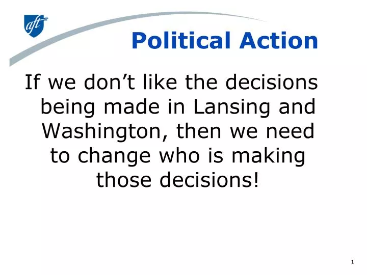 PPT - Political Action PowerPoint Presentation, free download - ID:1809492