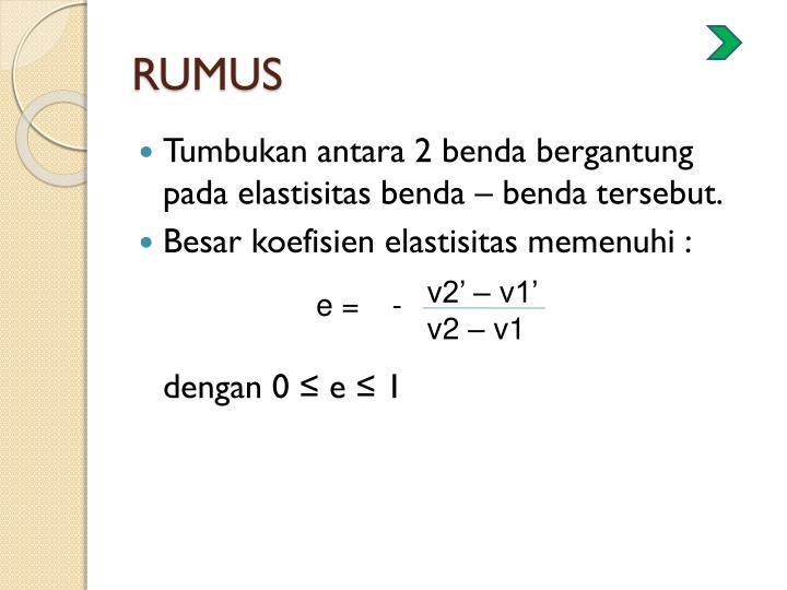 PPT - MOMENTUM, IMPULS, HUKUM KEKEKALAN MOMENTUM DAN TUMBUKAN ...