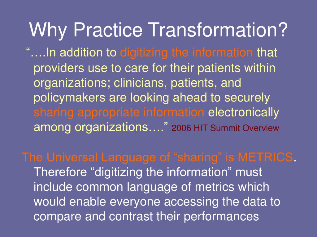 PPT - Incentives for Medical Practice Transformation: The Bridges to ...