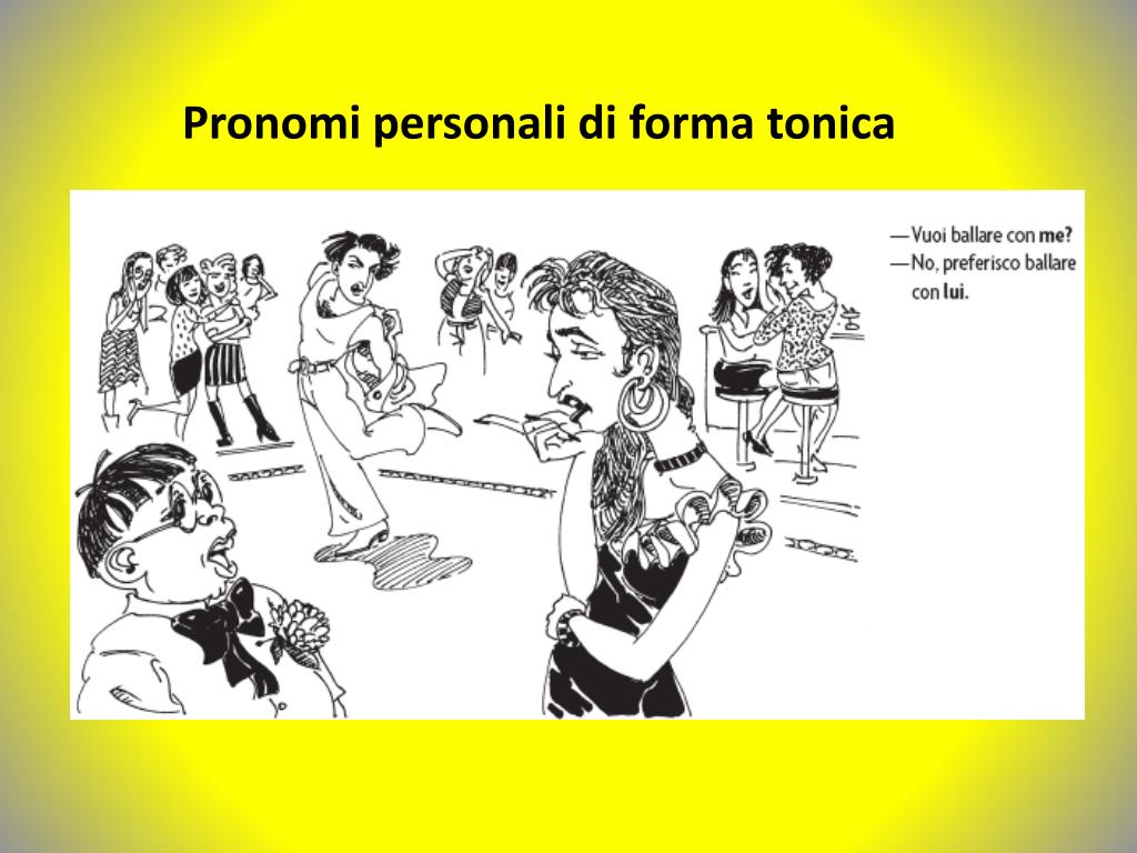 PPT - Pronomi personali di forma tonica PowerPoint Presentation, free ...
